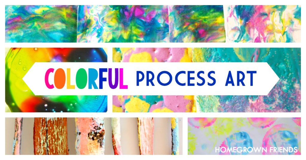 Best Colorful Process Art for Kids - Homegrown Friends